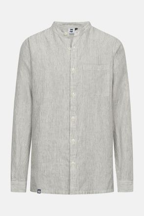 Hanseheld Leinenhemd LeinenLos! Herren Beige Gestreift Fi