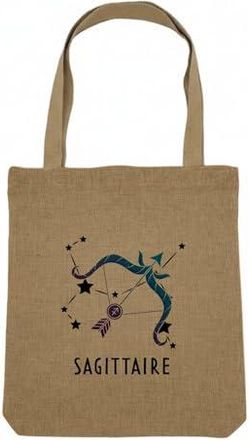 Fabulous Sac Shopping Tote Bag Aspect Lin - Sagittaire Signe Astrologie Prevision Stellaire C&eacute;leste Solaire Sideral Etoile - Sac de Courses Toile Epaisse 360g 