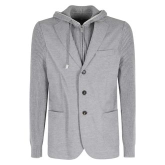 Eleventy Homme, Vestes, Gris, Taille: S Giacca