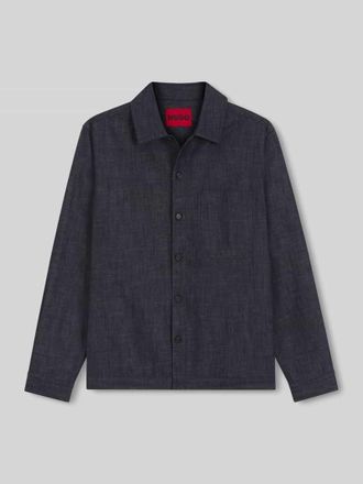 HUGO BOSS Oversized Fit Jeanshemd aus reiner Baumwolle Modell Ejiri