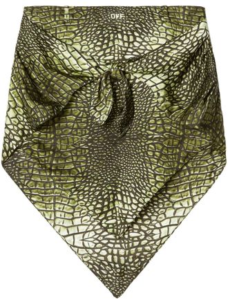 Off-white jupe Croco Bandana - Vert