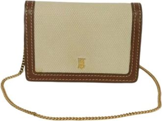 Burberry Pre-owned Toile petite-maroquinerie - Femme - Pre-owned - Beige - Taille: ONE Size