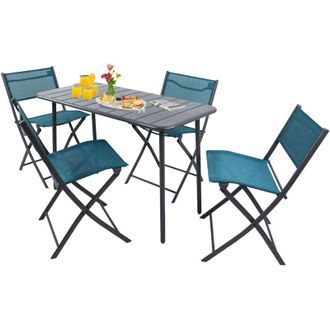 VCM Set de meubles de jardin Sumila 0 Turquoise