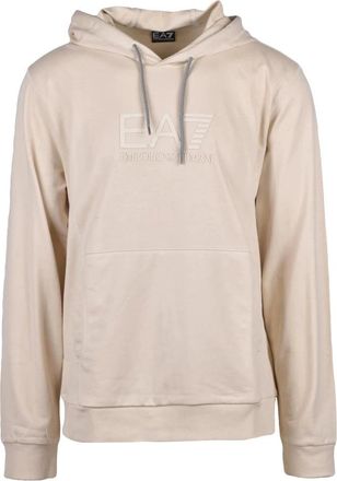 Emporio Armani Emporio Armani Ea7, Homme, Sweatshirts et sweats &agrave; capuche, Beige, Taille: L SweaT-shirt &agrave; capuche