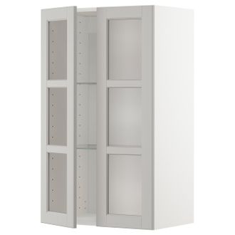 IKEA METOD Wandschrank mit B&ouml;den/2 Glast&uuml;ren