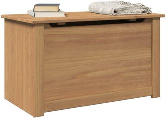 vidaXL Coffre de rangement avec couvercle Panama bois massif de pin Vidaxl
