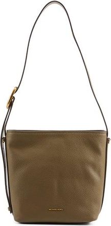 Michael Kors Sac seau &agrave; d&eacute;tail chaine en cuir grain&eacute;