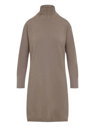 Fabiana Filippi robe mi-longue à ornements en cristal - Tons neutres