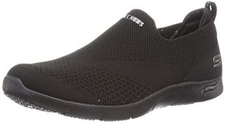 Skechers Femme Arch FIT Refine Dont GO Sneaker, Noir, 37.5 EU