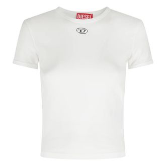 Diesel Uncutieslong OD T-Shirt - - Tops - Damen - Wei&szlig; - XS