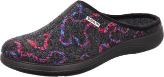 Rohde Damen Pantoffel Filz Hausschuh mit herausnehmbaren Einlagen Bari 6540, Gr&ouml;&szlig;e:37 EU, Farbe:Grau