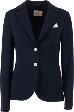 Circolo 1901 Homme, Vestes, Bleu, Taille: XS Giacca in Felpa Slim Fit