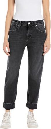 Replay Damen Jeans Marty Boyfit mit Power Stretch, Dark Grey 097 (Grau), 32W / 32L