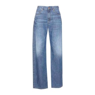 Brunello Cucinelli Straight-Leg Denim Jeans - - Jeans - Damen - Blau - XL
