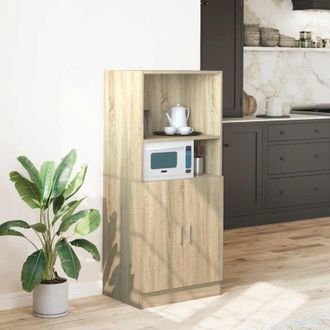 vidaXL Vidaxl - Armoire de cuisine ch&ecirc;ne sonoma 57x41,5x131,5cm bois ing&eacute;nierie