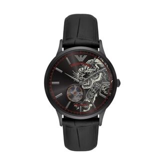 Emporio Armani Meccanico Skelettuhr - - Accessories - Herren - Schwarzk - ONE SIZE