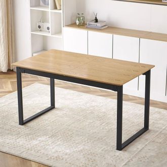 M&S Collection M&s - Table à manger extensible 140-240 cm pieds en métal noir - venter