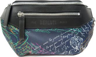 Berluti Portemonnaies - NEUE BERLUTI BANANENTASCHE COMPLICE SCRITTO CANVAS - Gr. unisize - in Bunt - f&uuml;r Damen