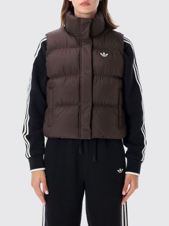 adidas Gilet matelass&eacute; et rembourr&eacute; &agrave; col montant et logo Tr&egrave;fle