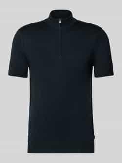 Joop Strickshirt aus Viskose-Mix mit Stehkragen Modell Vadin