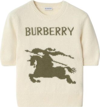 Burberry Femme, Pulls, Blanc, Taille: 40 FR Skylar Knit
