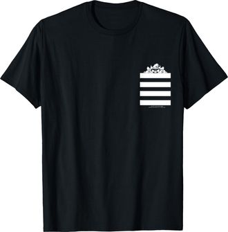 Looney Tunes Taz Stripes Pocket T-Shirt