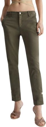 Liu Jo Femme, Pantalons, Vert, Taille: W27 Bottom Up Chino