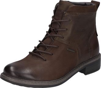 Josef Seibel Damen Schn&uuml;rstiefeletten Selena 50,Weite G (Normal),Wechselfu&szlig;bett,wasserdicht,schn&uuml;rboots,rei&szlig;verschluss,Moro,39 EU