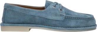 Estro & Luminara Femme, Chaussures, Bleu, Taille: 40 EU Mocassins &agrave; Lacets en Velours Style Nautique