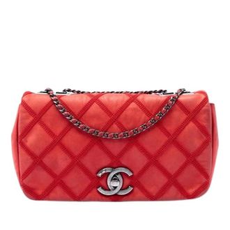 Chanel Sac bandouli&egrave;re vintage doccasion - Femme - Pre-owned - Rouge - Taille: ONE Size
