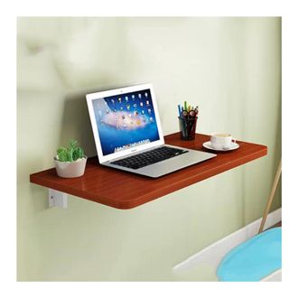 Generic An Der Wand Montierter, Klappbarer Computertisch, Schwebender Studiertisch Mit Metallhalterungen, Platzsparende, Herunterklappbare Werkbank, 50 Kg Tra