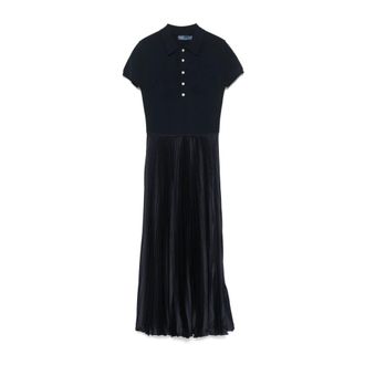 Polo Ralph Lauren Polo-Kleid mit Falten - - Dresses - Damen - Blau - M