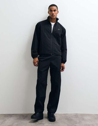 Fred Perry Kombiteil-Trainingshose aus Shell in Schwarz