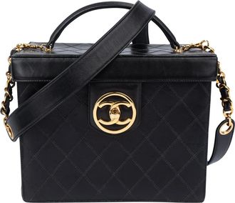 Chanel Crossbody Bags - Chanel Stitching Lambskin CC Vanity Handbag - Gr. unisize - in Schwarz - f&uuml;r Damen