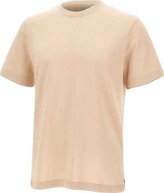 Eleventy Homme, Tops, Beige, Taille: XL T-Shirt &agrave; Bordures