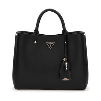 Guess Emiliya Schwarze Schultertasche - - Bags - Damen - Schwarzk - ONE SIZE