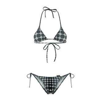 Jean Paul Gaultier Femme, Maillots de bain, Gris, Taille: 36 FR Re-edition - The Black & White Dots Bikini