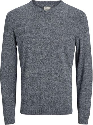 Jack & Jones Herren JJEBASIC KNIT V-NECK NOOS Pullover,, per pack Blau (Navy Blazer Detail: twisted with jet stream), X-Small (Herstellergr&ouml;&szlig;e: XS)