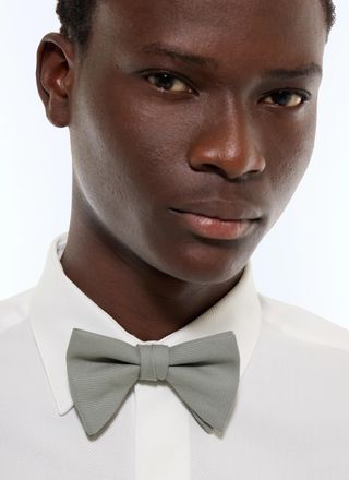 Fursac Noeud papillon en laine vierge unie - Taille Unique - Homme