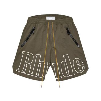 Rhude RH Logo Shorts - - Swimwear - Herren - Gr&uuml;n - S