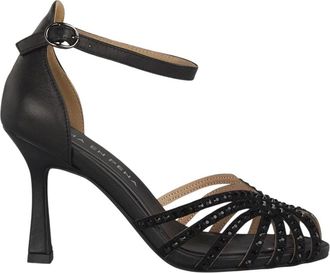 Alma En Pena Alma EN Pena, Femme, Chaussures, Noir, Taille: 36 EU Sandalette &agrave; talon crabe