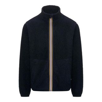 K-Way Blouson r&eacute;versible Pascal Sherpa Polar - Homme - Vestes - Bleu - Taille: L