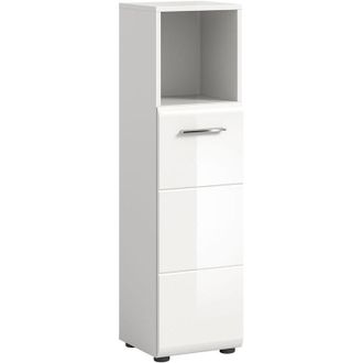 ebuy24 Ebuy24 - Meuble de rangement 1 porte blanc brillant - icedy