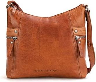 Spikes & Sparrow Sac &agrave; bandouli&egrave;re Femme cuir v&eacute;ritable | Design vintage, sac bandouli&egrave;re r&eacute;glable, compartiment smartphone, compartiments pratiques 020057