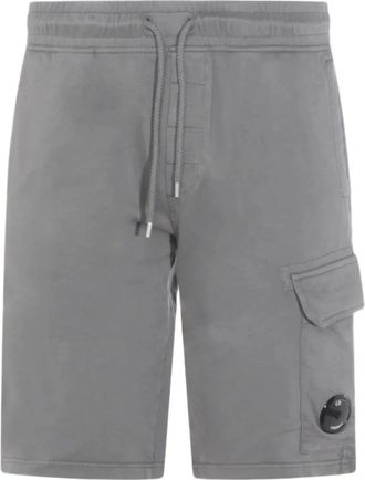 C.P. Company C.p. Company, Homme, Shorts, Gris, Taille: XL Short Cargo &agrave; Cordon de Serrage