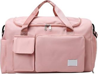 Generic Sac de voyage avec compartiment de s&eacute;paration sec/humide pour homme et femme, avec compartiment &agrave; chaussures, l&eacute;ger et facile &agrave; transporter, gris peti