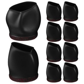 Hemobllo LALAFINA 10 St&uuml;ck Stuhlrollen abdeckhauben aus Flexiblem TPE rutschfest und Verschlei&szlig;fest M&ouml;bel rollenschutz f&uuml;r Bodenschoner f&uuml;r Teppich und Harte B