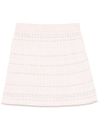 Thom Browne minijupe en jacquard - Rose
