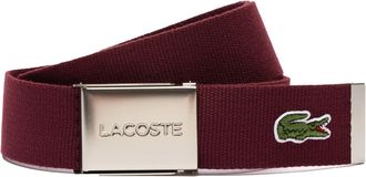 Lacoste G&uuml;rtel - Lacoste LACOSTE Herren G&uuml;rtel aus Stoff - sch&ouml;nes - Gr. 100 CM - in Rot - f&uuml;r Damen