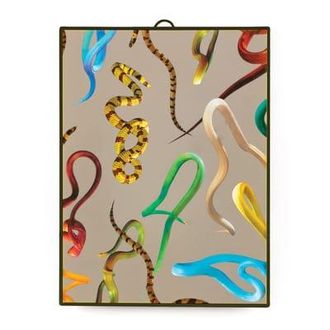 Seletti Miroir à poser Toilet Paper - Multicolore - Verresérigraphié - Designer Pierpaolo Ferrari